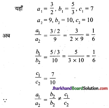 JAC Class 10 Maths Important Questions Chapter 3 दो चरों वाले रखिक ...